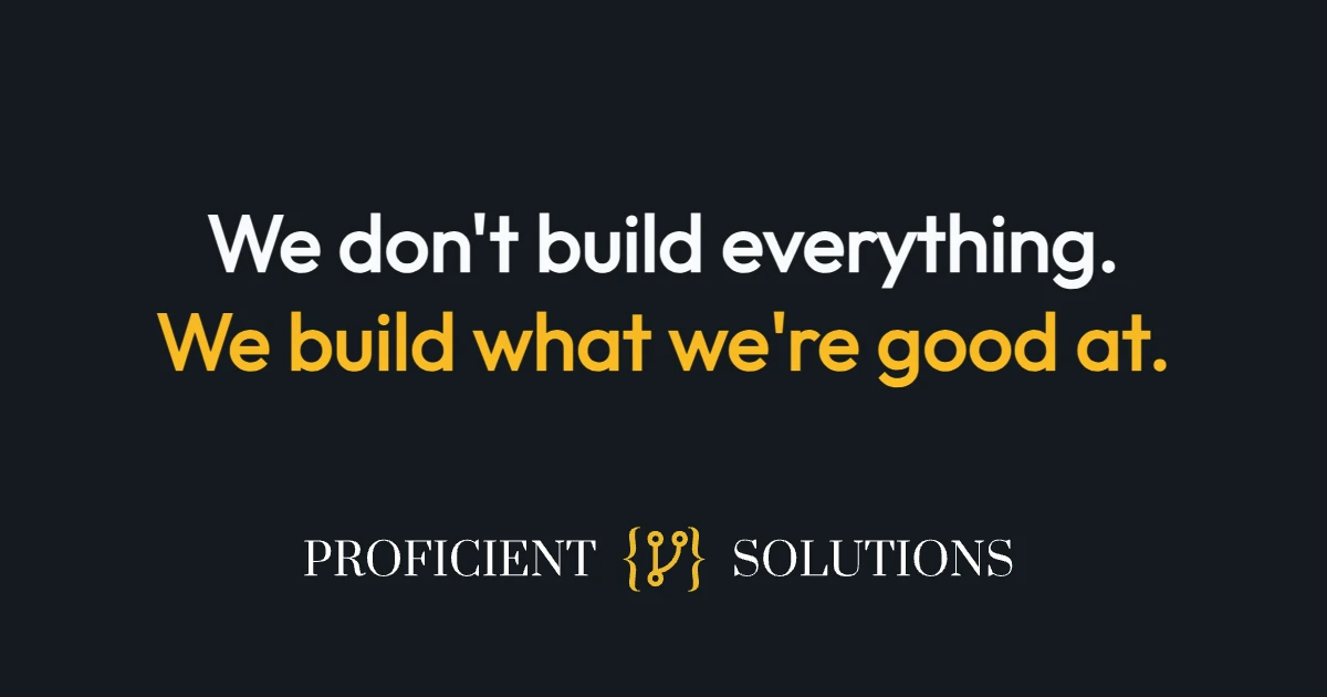 Proficient Solutions — Web Application Development Partner | Proficient ...